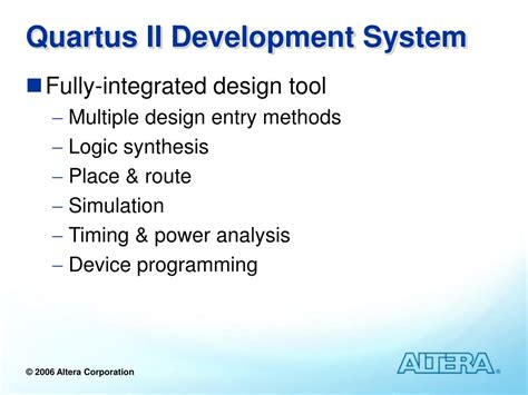 PPT Designing With The Quartus II Software PowerPoint Presentation Free Download ID
