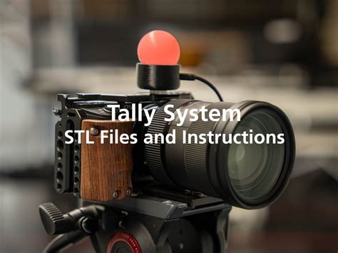 Wireless Tally Stl Dateien Und Anleitungen Kompatibel Mit Atem Obs Vmix Carbonite Und