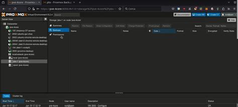 Proxmox Backup Server Configuration