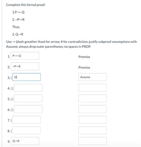 solved complete this formal proof 1 p ~q2