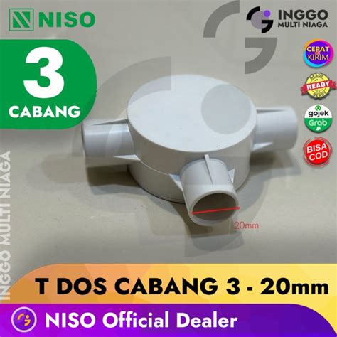Jual T Dos Niso Cabang 3 Pipa 20 Mm Putih T Dus T Dus Jakarta Barat