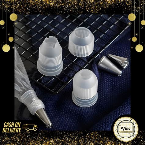 Sambung Connector Spuit Nozzle Kecil Konektor Piping Bag Sambungan