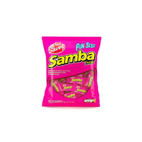 Savoy Mini Samba Fresa Samba Strawberry Fun Size 1 35ct Venefood Usa