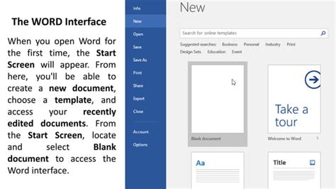 Ms Word Interfacepptx