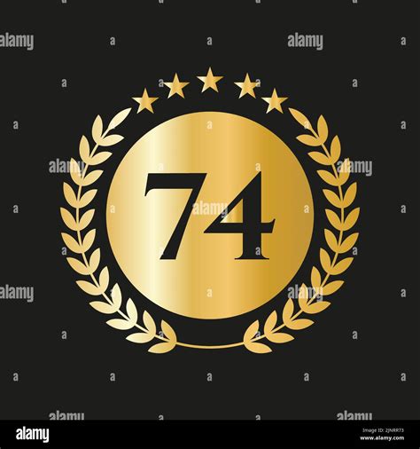 74 birthday logo hi-res stock photography and images - Alamy