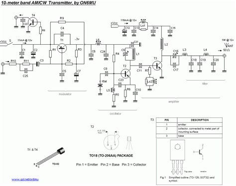 1watt Am Cw Transmitter For 10 Meterband Signal Processing Circuit Diagram