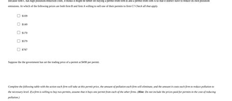 Solved Begin Tabular Lccc Firm And Initial Pollution