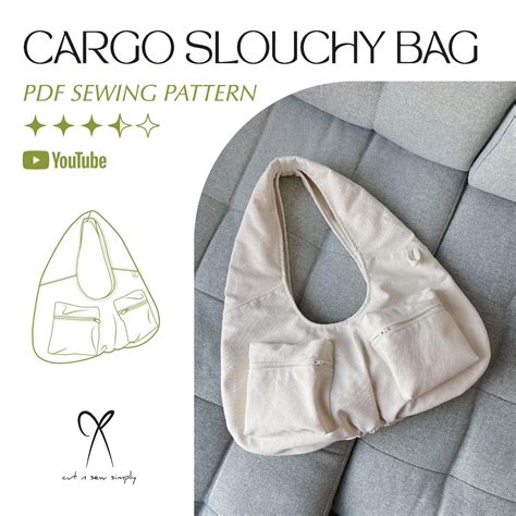 Slouchy Bag Sewing Pattern Pdf Printable Instant Download Diy One Size