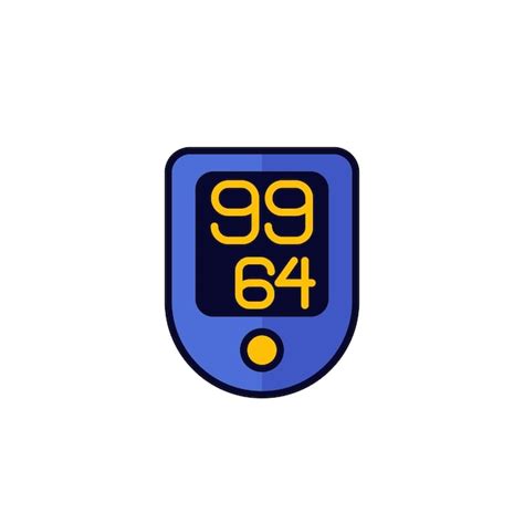 Premium Vector Oximeter Icon Oxygen Saturation Test