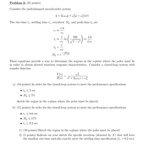 Solved Problem 2 25 ﻿pointsconsider The Underdamped