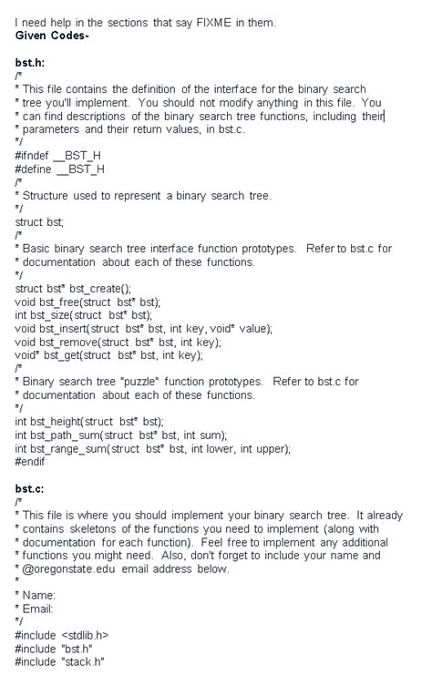 Solved Question I Need Help In The Sections That Say Fixme In Them