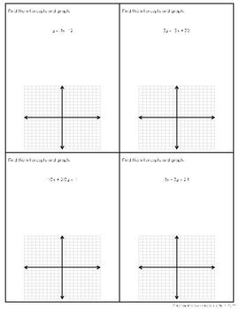 Graphing In Standard Form Guided Notes By Absolute Math TpT