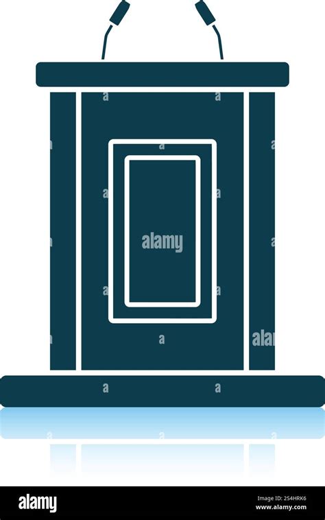Witness stand icon. Shadow reflection design. Vector illustration Stock Vector Image & Art - Alamy