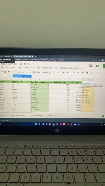 Replace Function In Excel Excel Exceltutorial Excelformula