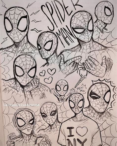 Spidey Doodles Spiderman Dibujo Dibujos Simples Tumblr Garabatos