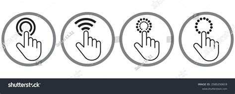 computer mouse click cursor load symbol stock vector royalty free 2585250619 shutterstock