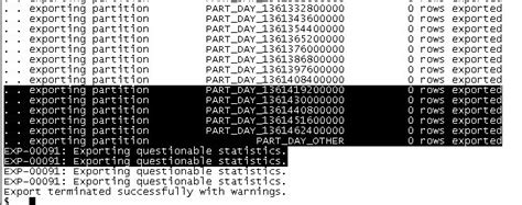 TroubleshootingEXP Exporting Questionable Statistics DBStyle S BLOG NOT ONLY THE ORACLE