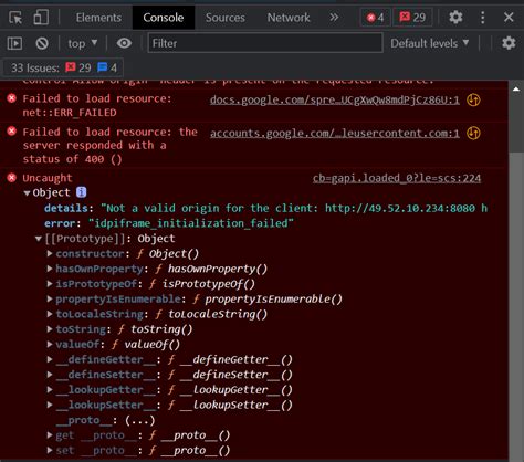 Radar For Urls Of Google Sheets Cannot Be Generated When Executed On The Server Issue