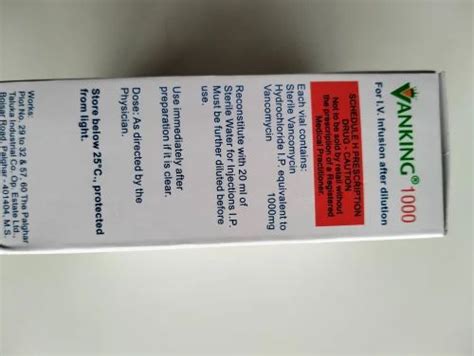 Vancomycin Hydrochloride Injection Box At ₹ 200 Piece In Mathura Id