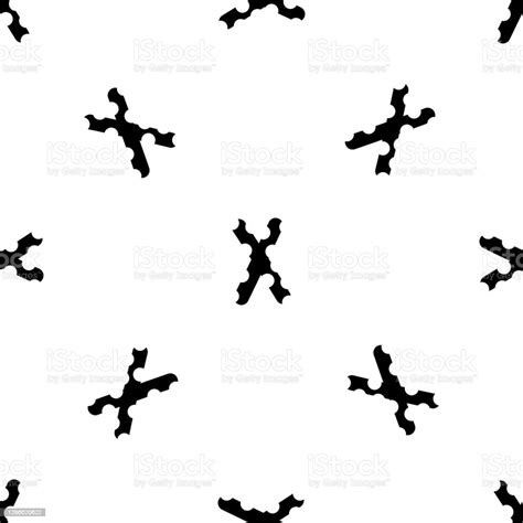 흰색 배경에 영어 알파벳의 문자와 함께 원활한 패턴을 간략하게 설명합니다 플랫 스타일의 아름다운 글꼴 기하학적 문자 인쇄 디자인 장식 패브릭용 스톡 벡터 일러스트레이션