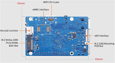 Orangepi 4a With Octa Core Arm Cortex A55 Risc V Coprocessor And M 2 2280 Pcie 2 0 Nvme Ssd