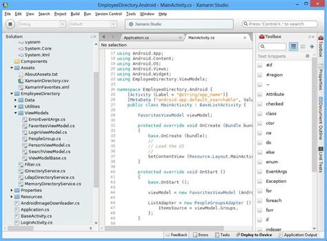 Xamarin Studio Voose