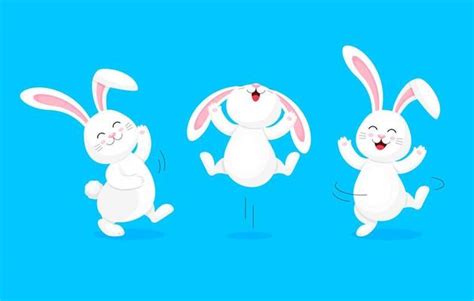 Jumping Rabbit Vector Art Icons And Graphics For Free Download