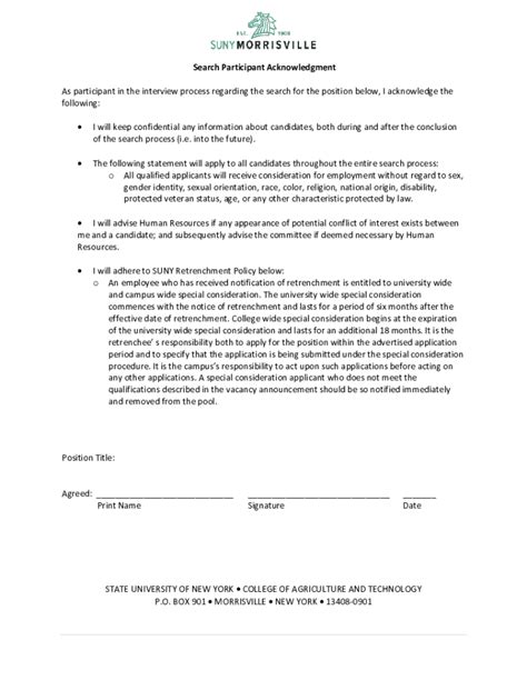 Fillable Online Confidentiality Acknowledgement And Agreement For Fax