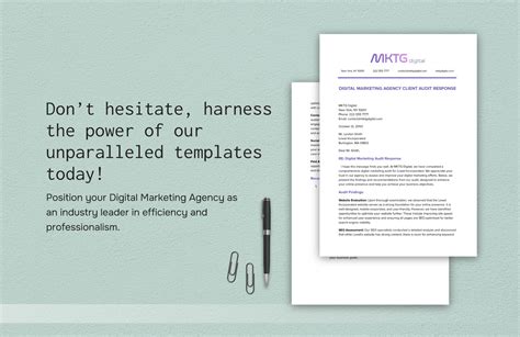 Digital Marketing Agency Client Audit Response Template In Word PDF Google Docs Download