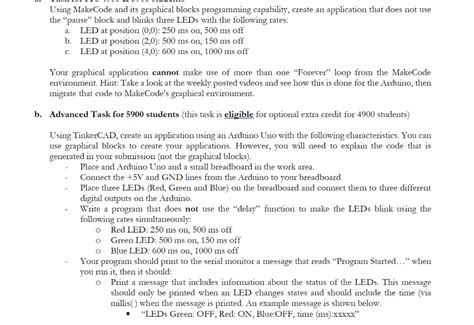 Solved Using MakeCode And Its Graphical Blocks Programming Chegg Com