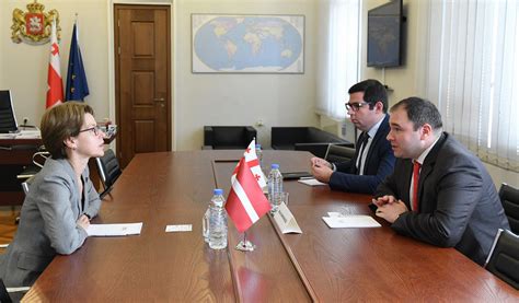 ნიკოლოზ სამხარაძე ლატვიის რესპუბლიკის ელჩს შეხვდა