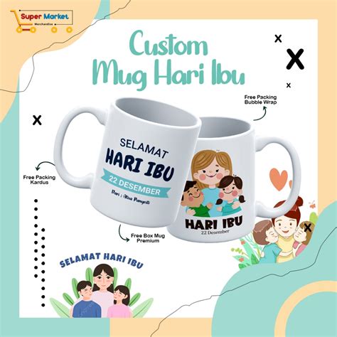 Jual Mug Hadiah Hari Ibu Souvenir Untuk Mama Bunda Custom Ibuk Mug Hadiah Umi Terima Kasih