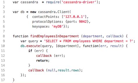 Nodejs And Apache Cassandra Dave