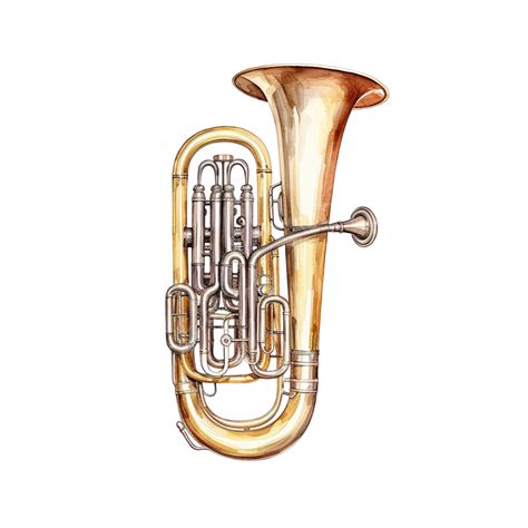 수채화 튜바 음악 악기 수채화 음악 기구 Png 일러스트 및 이미지 에 대한 무료 다운로드 Pngtree