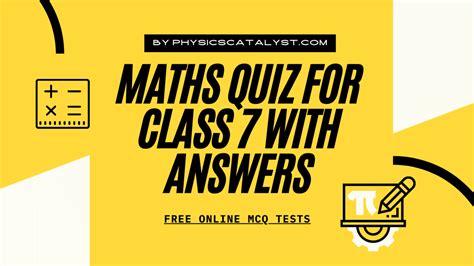 Online Mcq Test For Class 7 Maths Mcq Online Test