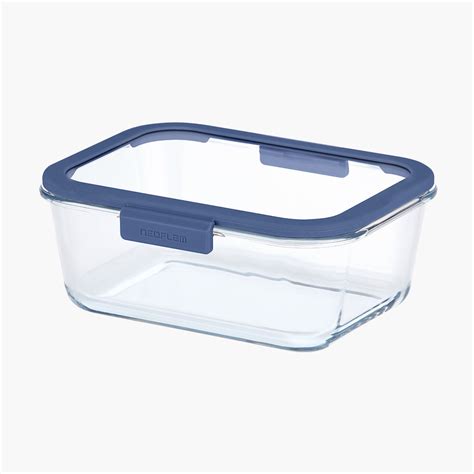 밀폐용기 글라쎄 유리 밀폐용기 직사각 1900ml 네오플램샵