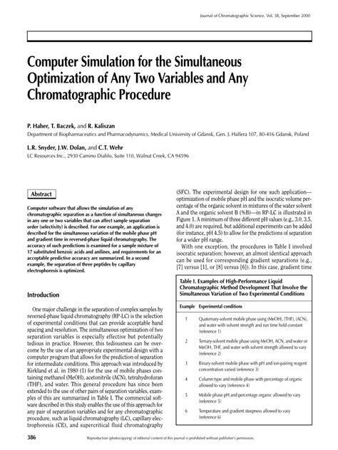 Pdf Computer Simulation For The Simultaneous Optimization Of Any Two Variables And Any
