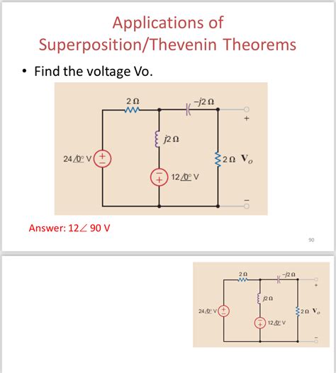 Solved Applications Of Superposition Thevenin Theoremsfind