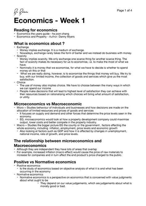Lecture 1 Economics Intro Economics Week 1 Reading For Economics Economics The Users Guide