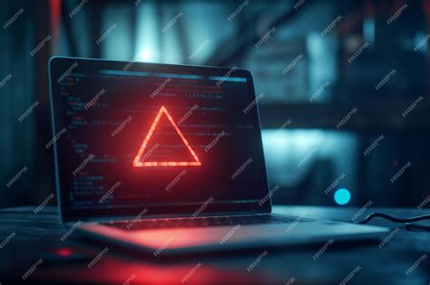 Premium Photo System Hacked Warning Alert On Laptop Computer Cyber Attack On Computer Network
