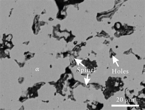 A Bse Image And B The Eds Patterns Of The Spinel Phase In Alloy B1