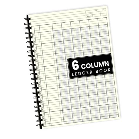6 column ledger book accounting ledger book for bookkeeping 6 column