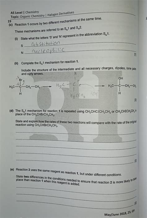 How To Solve Part D [as Level Chemistry] R Homeworkhelp