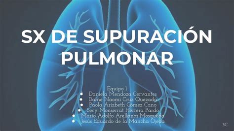 Síndrome De Supuración Pulmonar Paola Arizbeth Gomez Cano Udocz