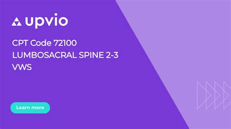 Cpt Code 72100 Lumbosacral Spine 2 3 Vws Upvio