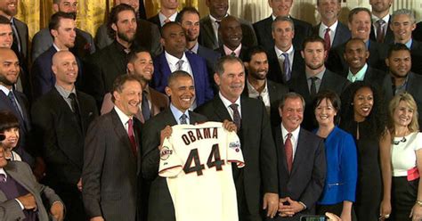 San Francisco Giants Honored At The White House Cbs News