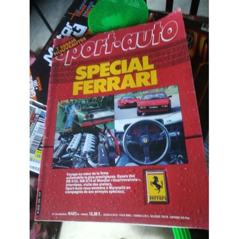 Sport Auto 254 De 1983 Arnoux Peugeot 205 T16 Gr B Ferrari Enzo Mondial