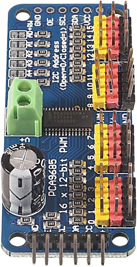 módulo pca9685 16 canales pwm i2c 12 bit
