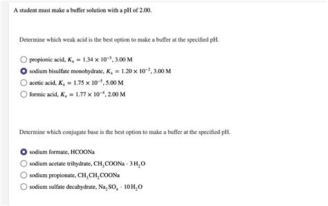 Solved The Final Volume Of Buffer Solution Must Be 100 00 ML Chegg Com