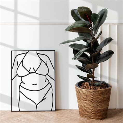 Digital Positivity Art Printable Digital Picture Curvy Nude Art Curvy